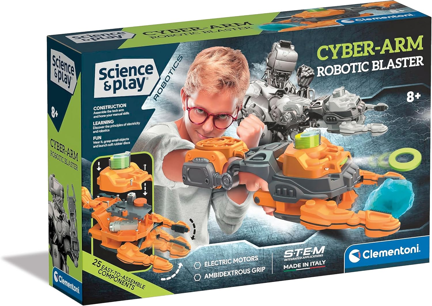 Clementoni Science and Play Robotic Blaster Arm - Роботска Сајбер Рака 8г+