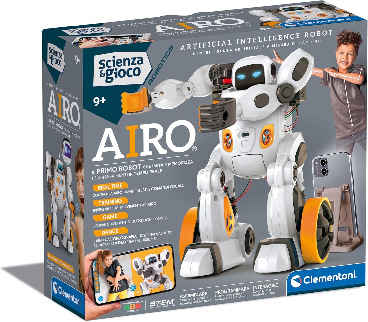 Clementoni Science and Play AIRO Robot "Artificial Intelligence Robot"8+